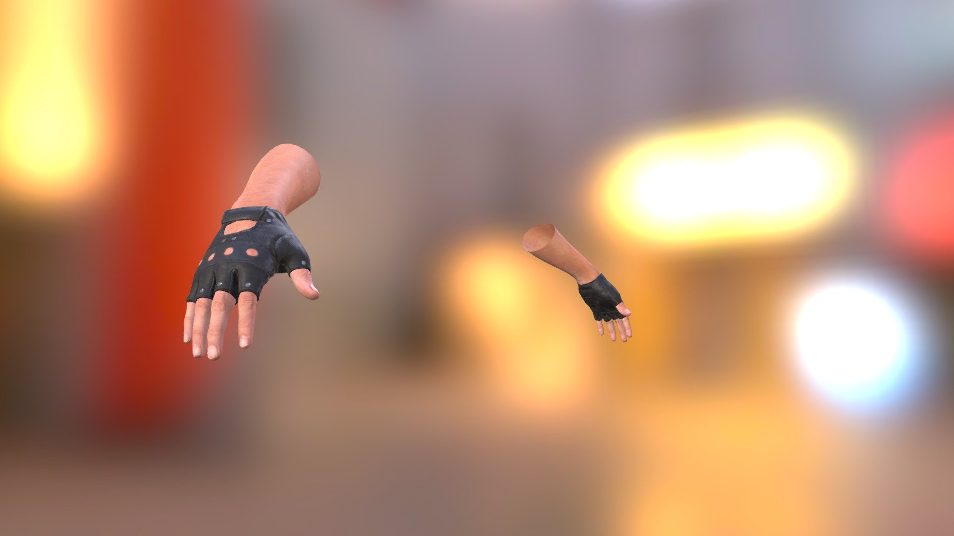 Male Fingerless Glove Hands - 3D model by Ironbelly Studios (@ironbelly ...