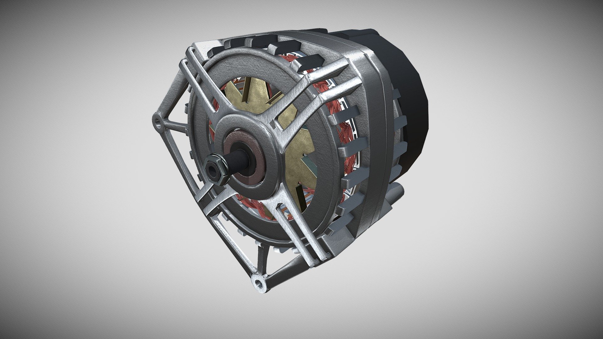 Alternator - 3D model by Isaac Morales (@IsaacM30) [52a970a] - Sketchfab