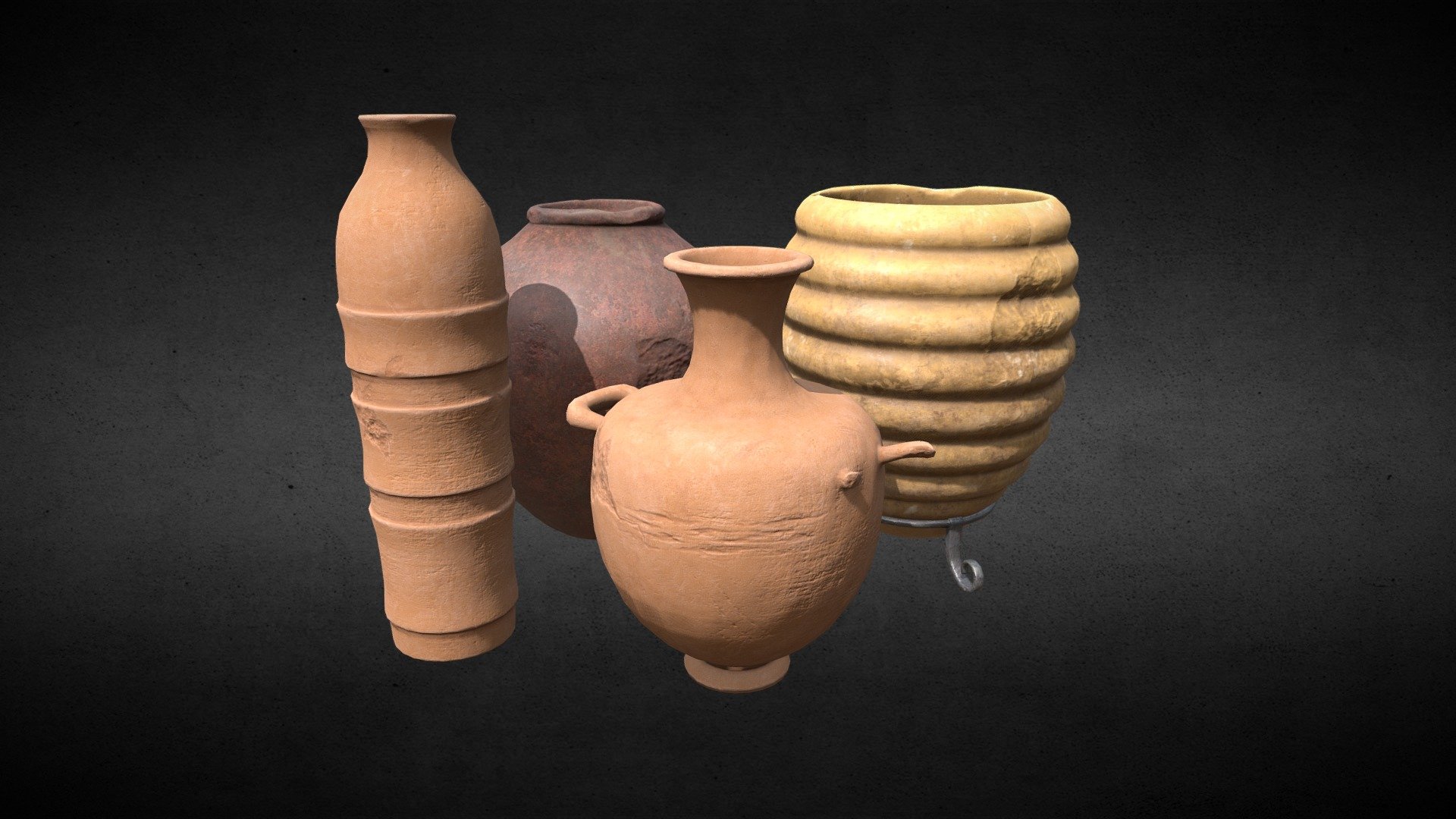 Ancient Pots - Buy Royalty Free 3D model by wb-gameart [52ac5bd ...