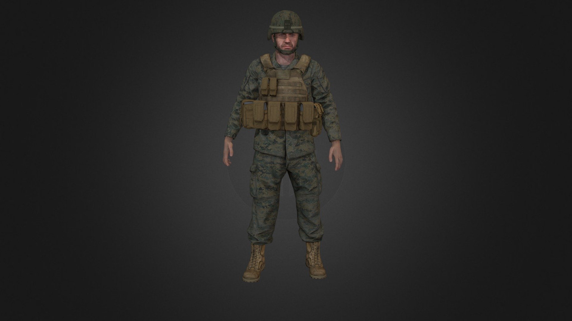 USMC marine soldier Offensive Idle - 3D model by fukin70all [52acecd ...