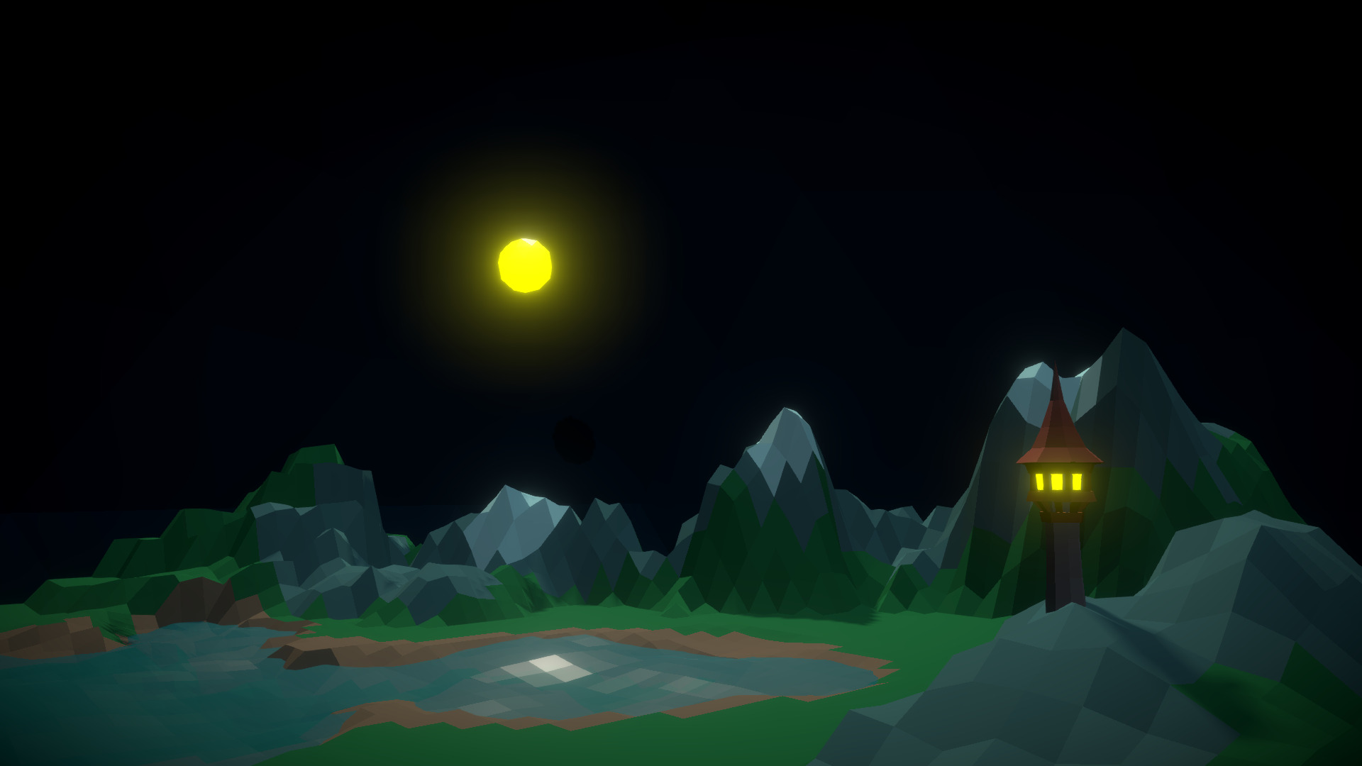 Night Tower - Download Free 3D model by cichiomaru [52ad6a2] - Sketchfab