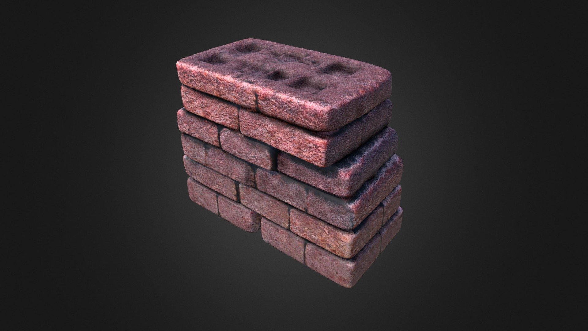 pile Red bricks - Download Free 3D model by vicente betoret ferrero ...