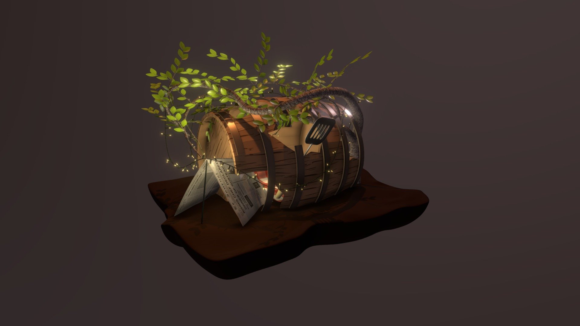 Remy's Tiny Cabin - Download Free 3D model by _simone.rizzi (@simone ...