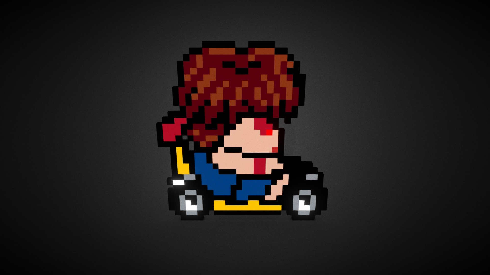 SMK097 - Super Pixel Kart Akuma - Buy Royalty Free 3D model by Código ...
