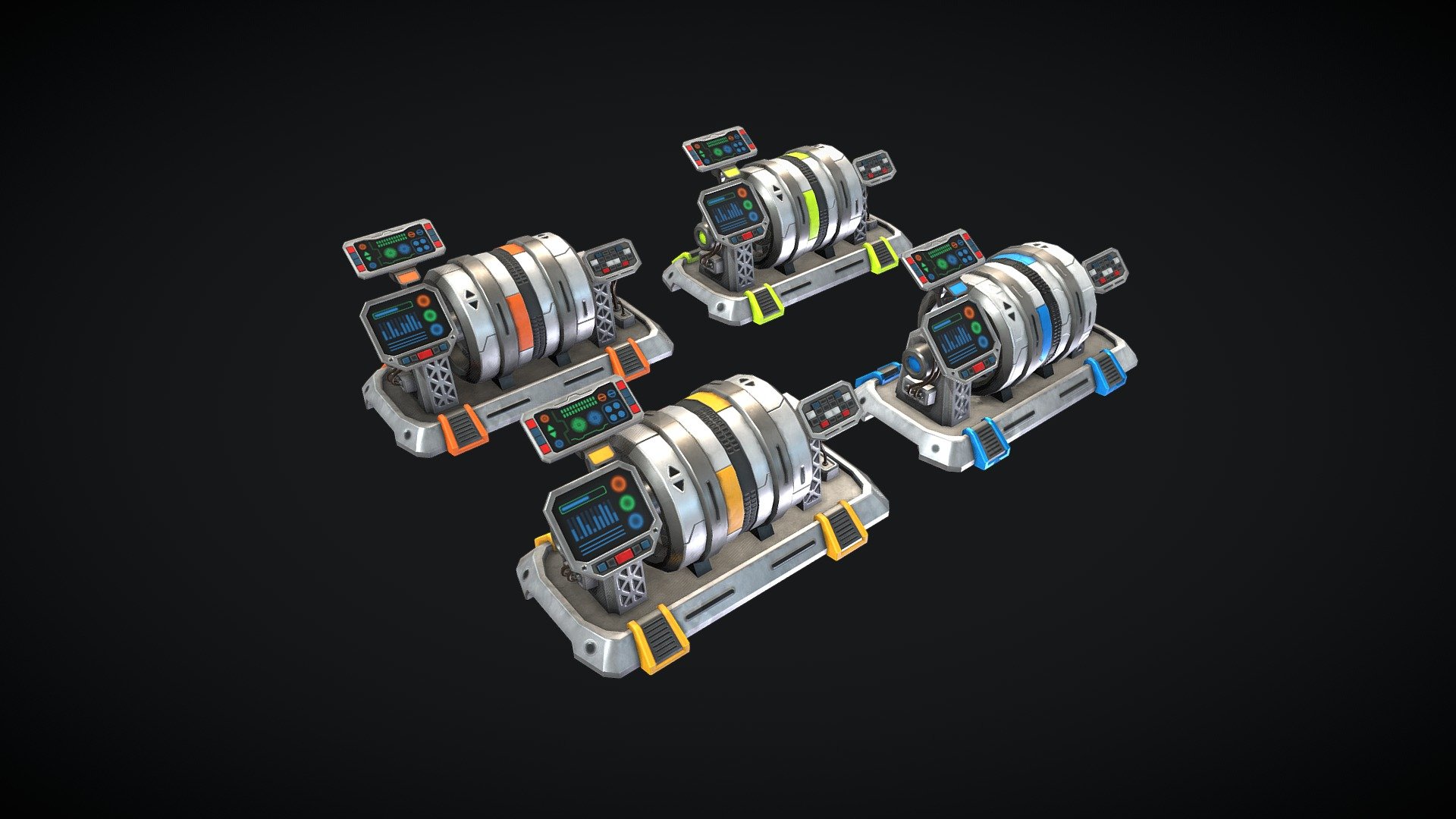 SCI-FI Generator - Buy Royalty Free 3D model by kraffing Vault (@kraffing) [52b4238] - Sketchfab ...