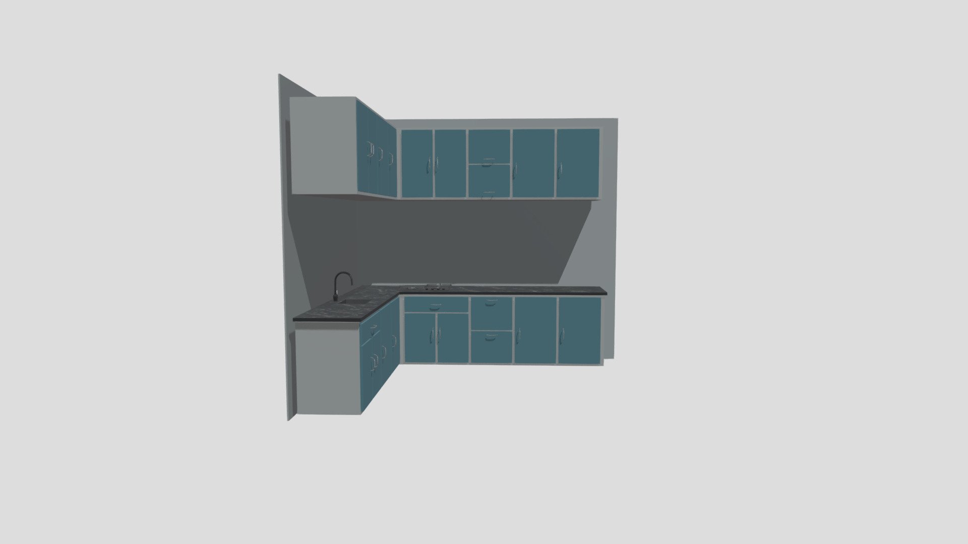 kitchen cabinet - Download Free 3D model by Parth (@khatriparth ...