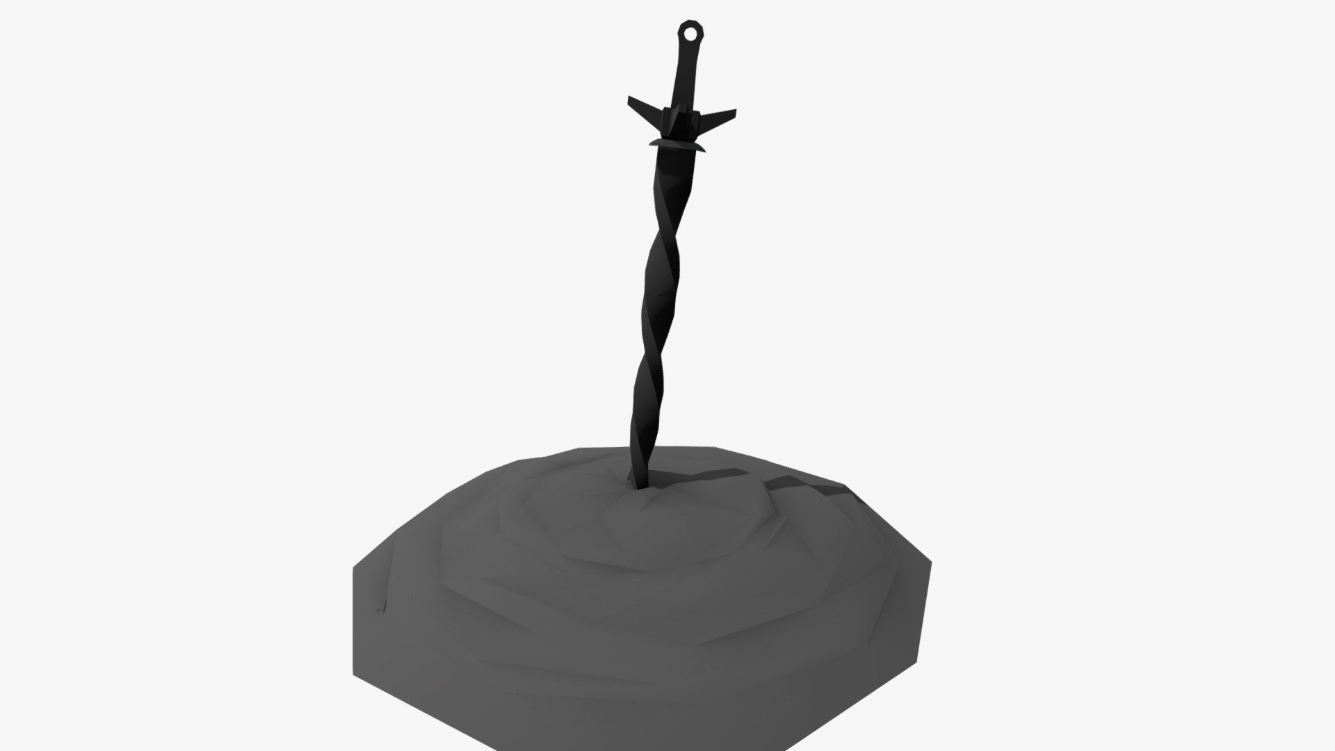 Low Poly Coiled Sword - 3D model by samanthacford [52b643a] - Sketchfab