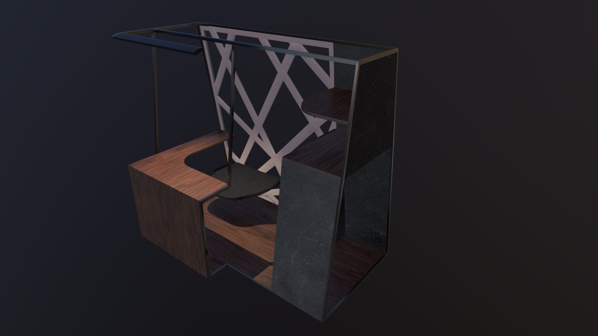 Workspace collab with an interior design student - 3D model by mmeitus ...