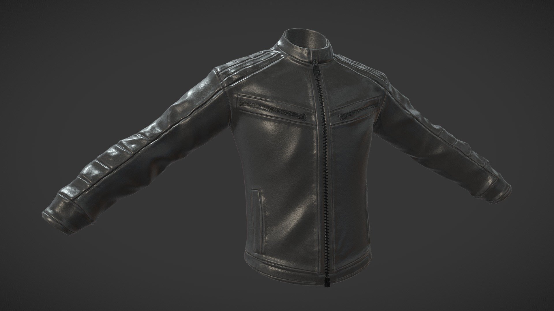 Leather Jacket - Download Free 3D model by Alexandria Maharaj ...