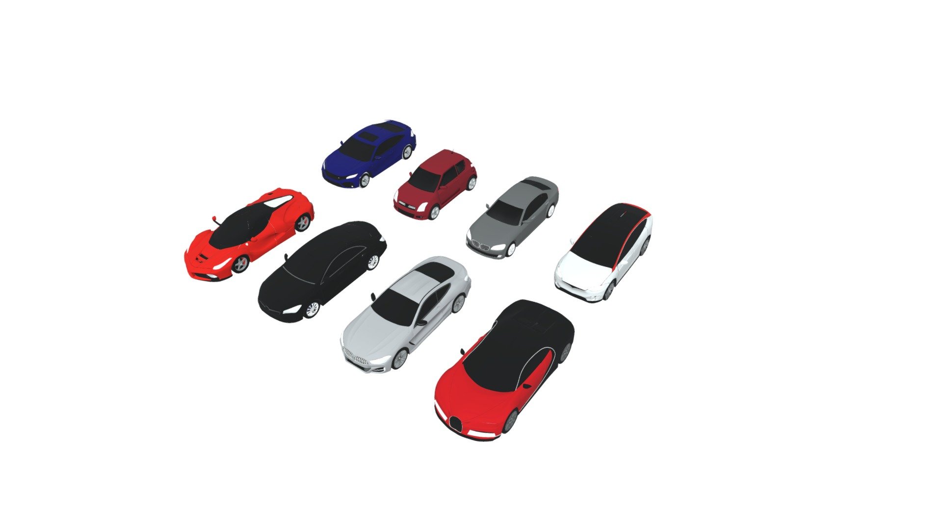 Ultimate Car Pack - 8 Famous Cars 3D model - 3D model by Ashario ...