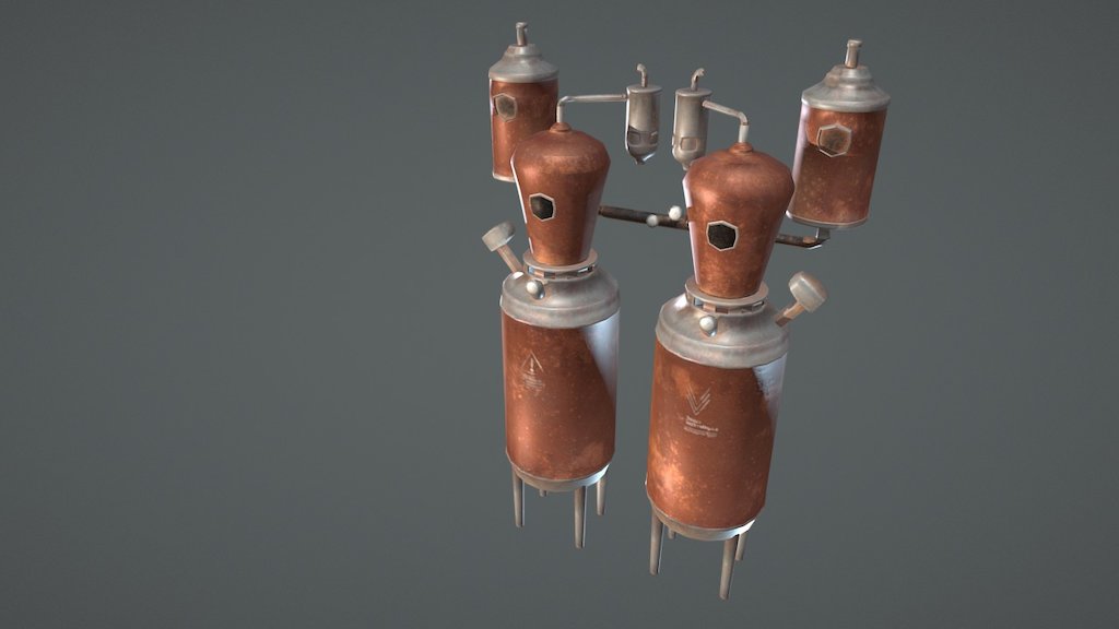 Distillation Column - 3D model by Kim MacNeil (@dreamsin3d) [52ba63d ...