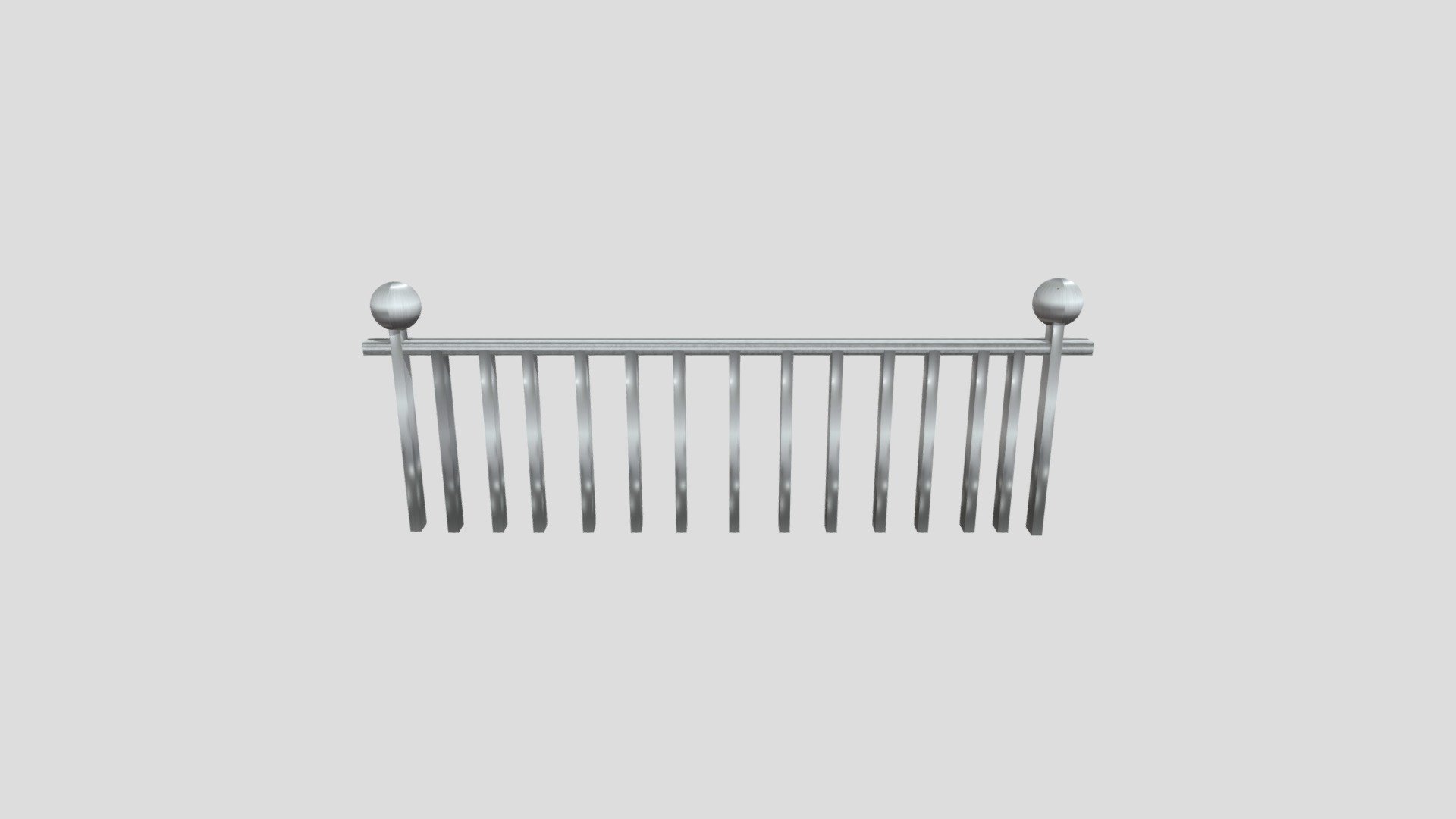 foot path barrier steal 3d model free to use - Download Free 3D model ...
