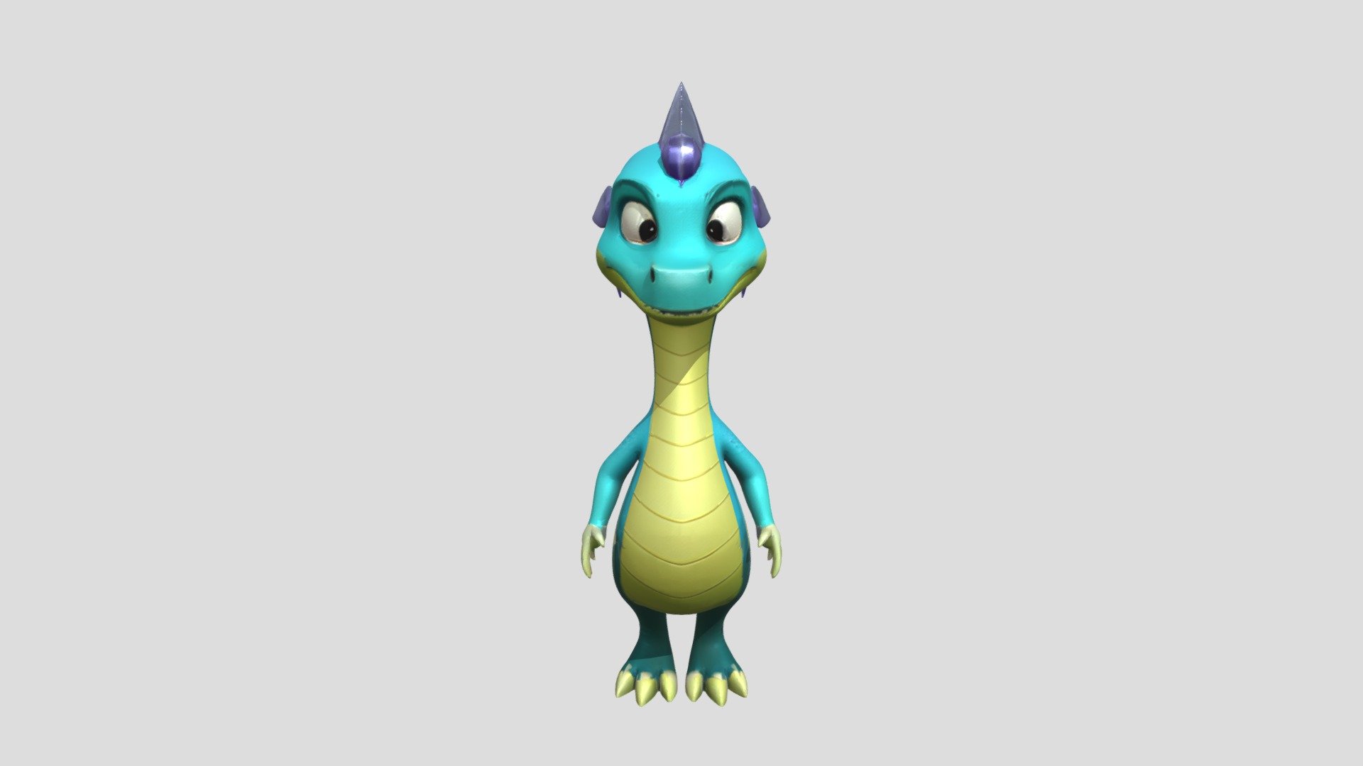 Cartoon dragon character - 3D model by bingo_future [52babf6] - Sketchfab