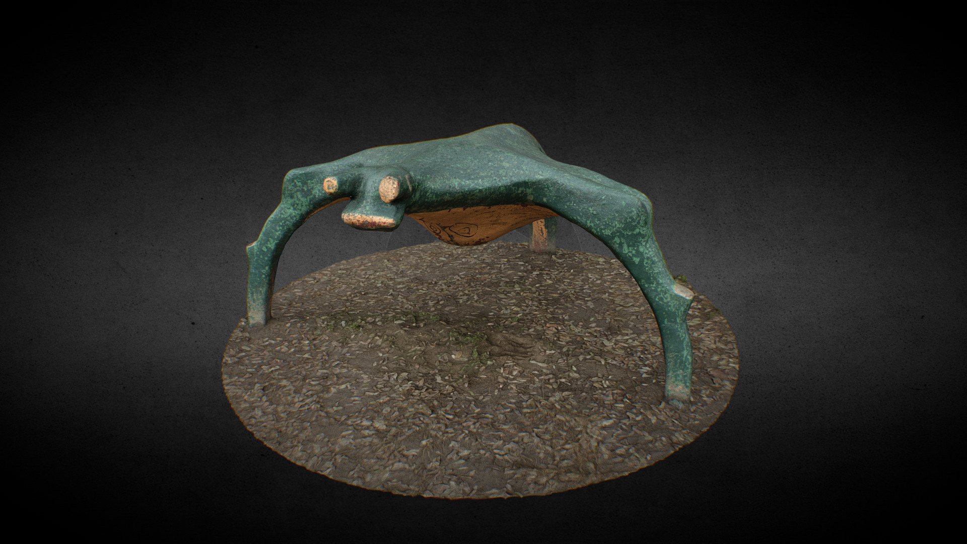 Scary statue in Polish park - 3D model by Zygomir.Fabricati.Diem ...