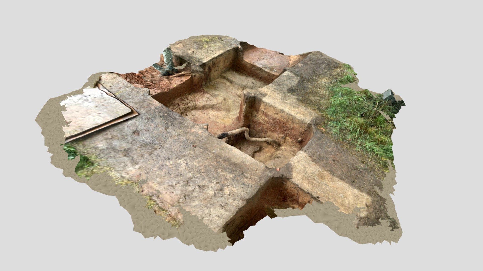 Excavation Units at Germanna (VCU_3D_7566) - 3D model by Virtual ...