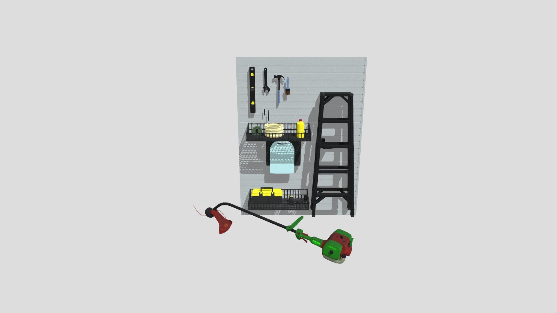 garage equipment 4 AM222 Archmodel - Buy Royalty Free 3D model by ...