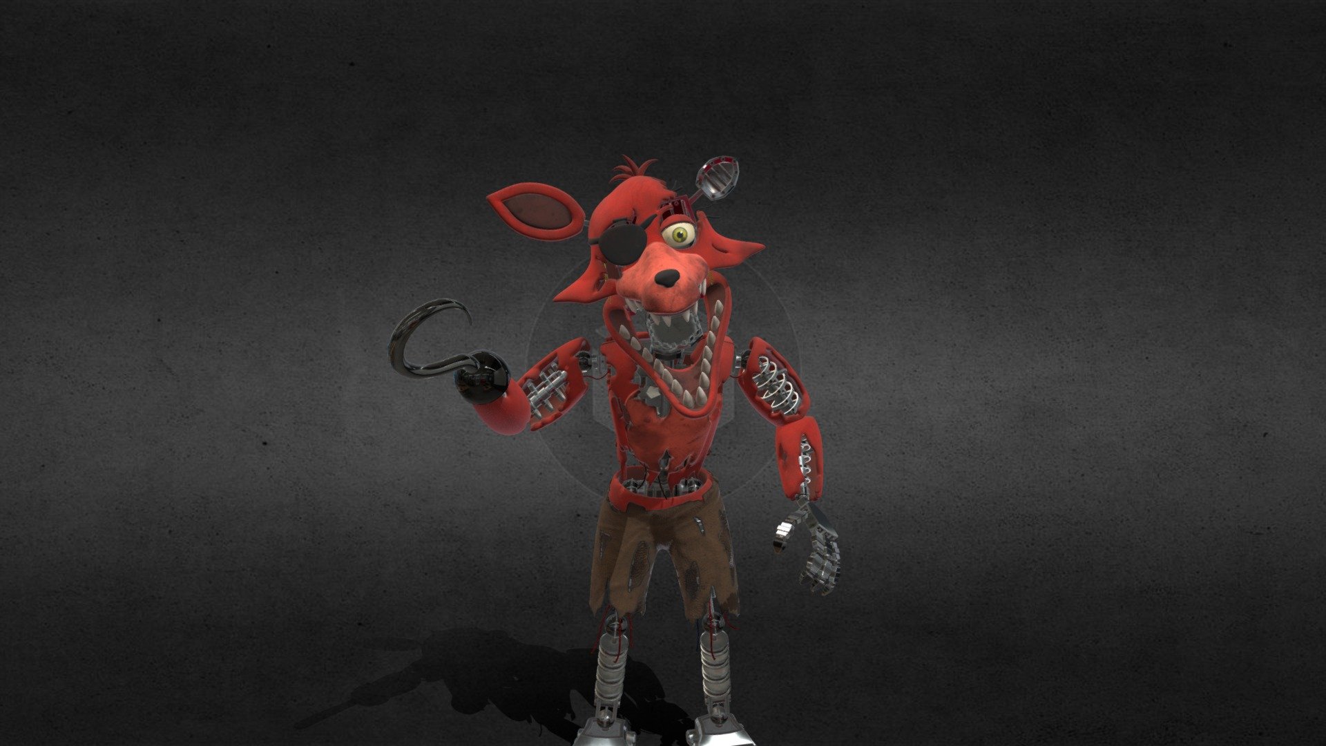 Withered Foxy - Five Nights at Freddy's 2 - Download Free 3D model by ...