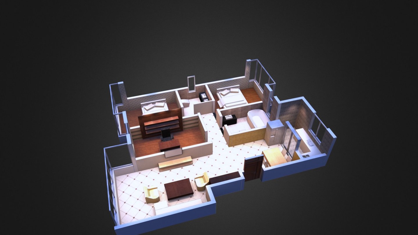 my room - 3D model by hsh619908602 [52c2d76] - Sketchfab