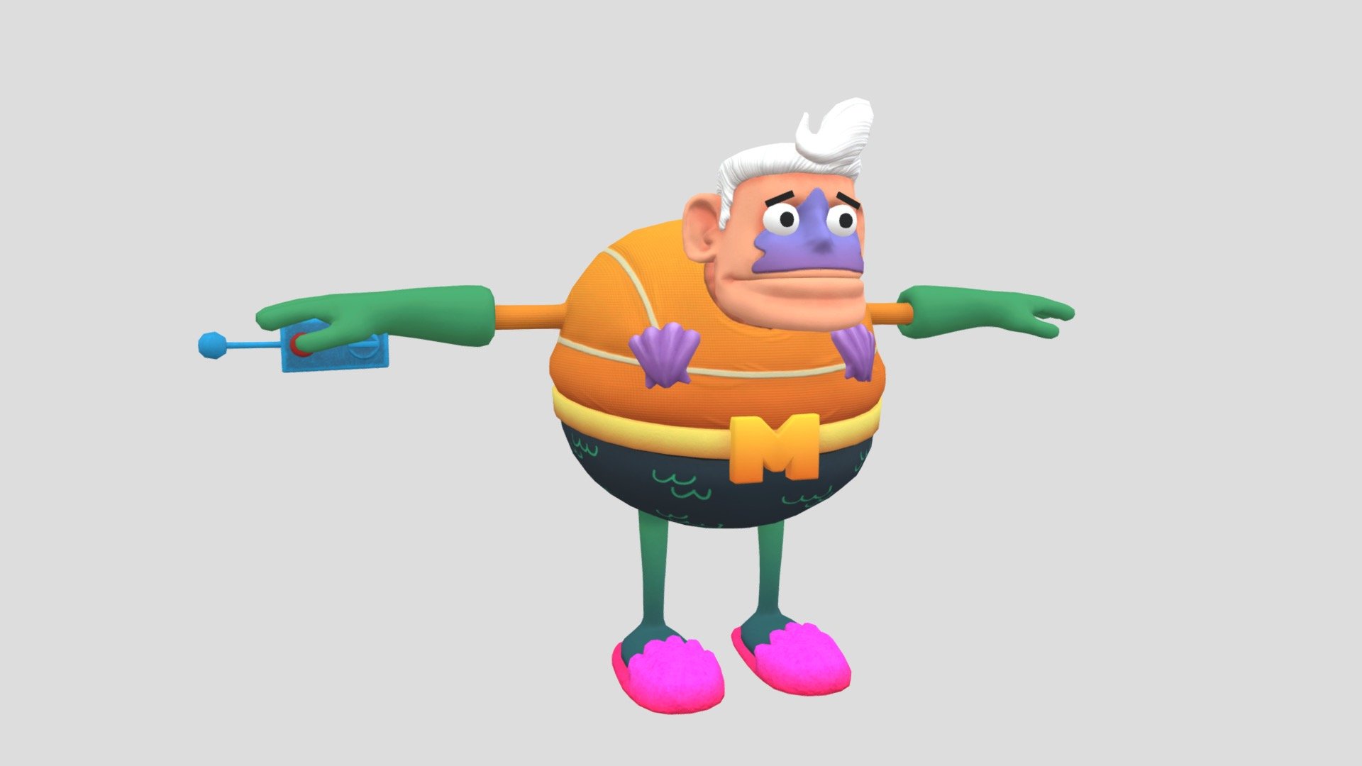BFBBR - Mermaid Man - Download Free 3D model by SMF Features Developed ...