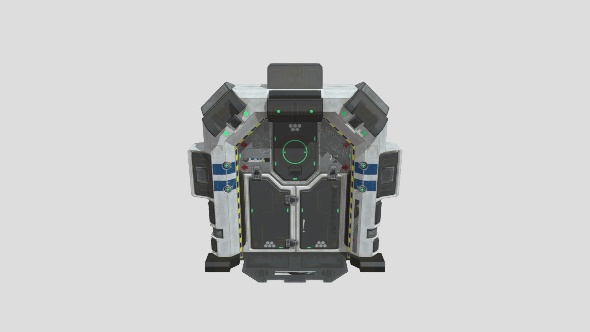 Sci Fi Door Loop - Door Open Normal - 3D model by jjneeley [52c45e6 ...