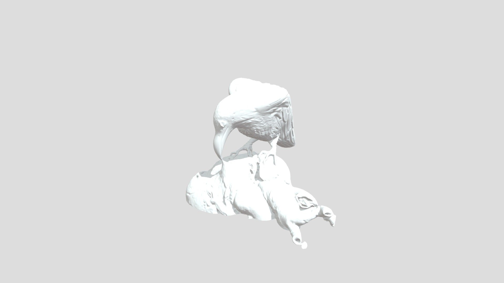 Crow eating - Download Free 3D model by Manuel.Marquez [52c4880 ...