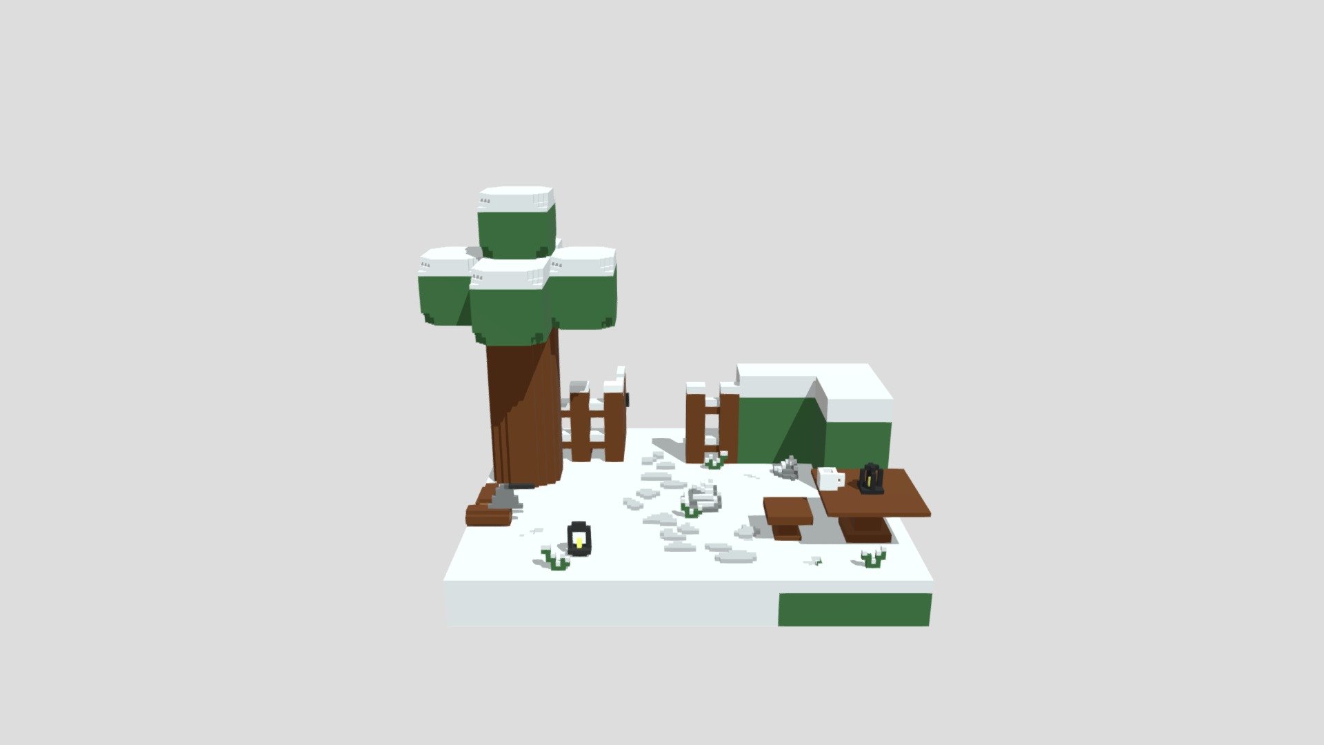 winter forest - Download Free 3D model by Beatriz marques (@a8933 ...