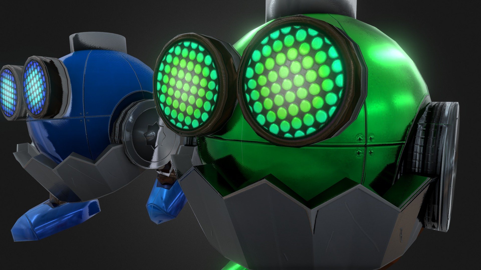 Bomb Bots - Buy Royalty Free 3D model by richardK [52c64a8] - Sketchfab ...