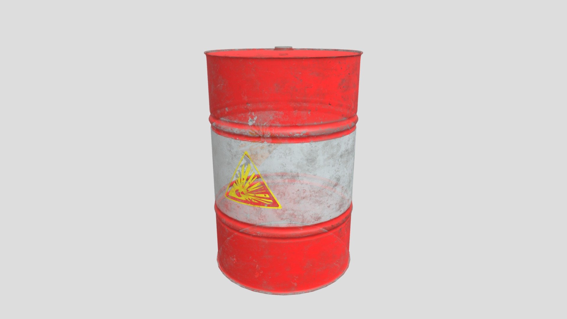 Low poly explosive drum - Download Free 3D model by uausama743 [52c7099 ...