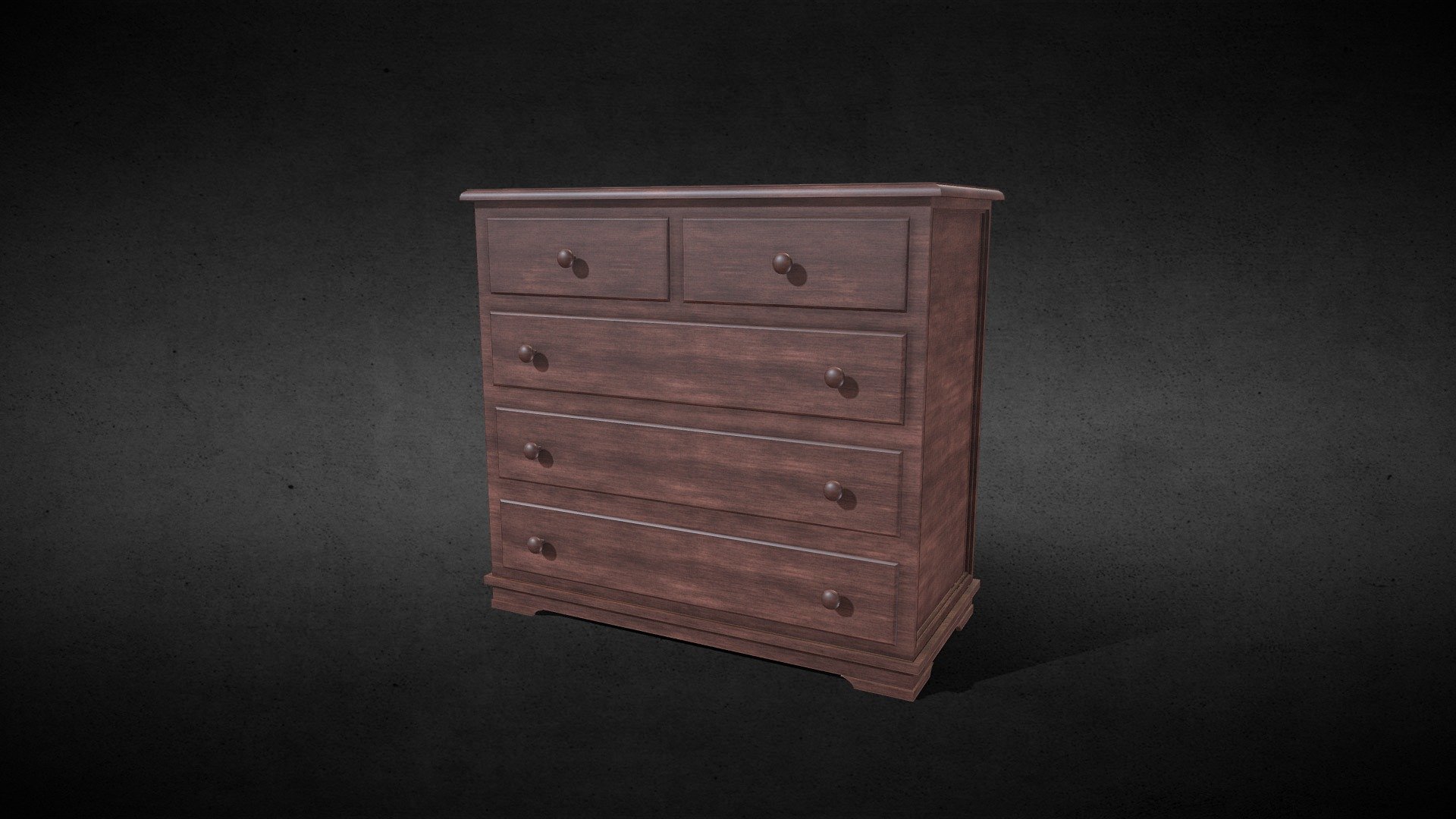 Cajonera (Chest of drawers) / Room prop bash - Download Free 3D model by HoruSpark [52c73ee ...