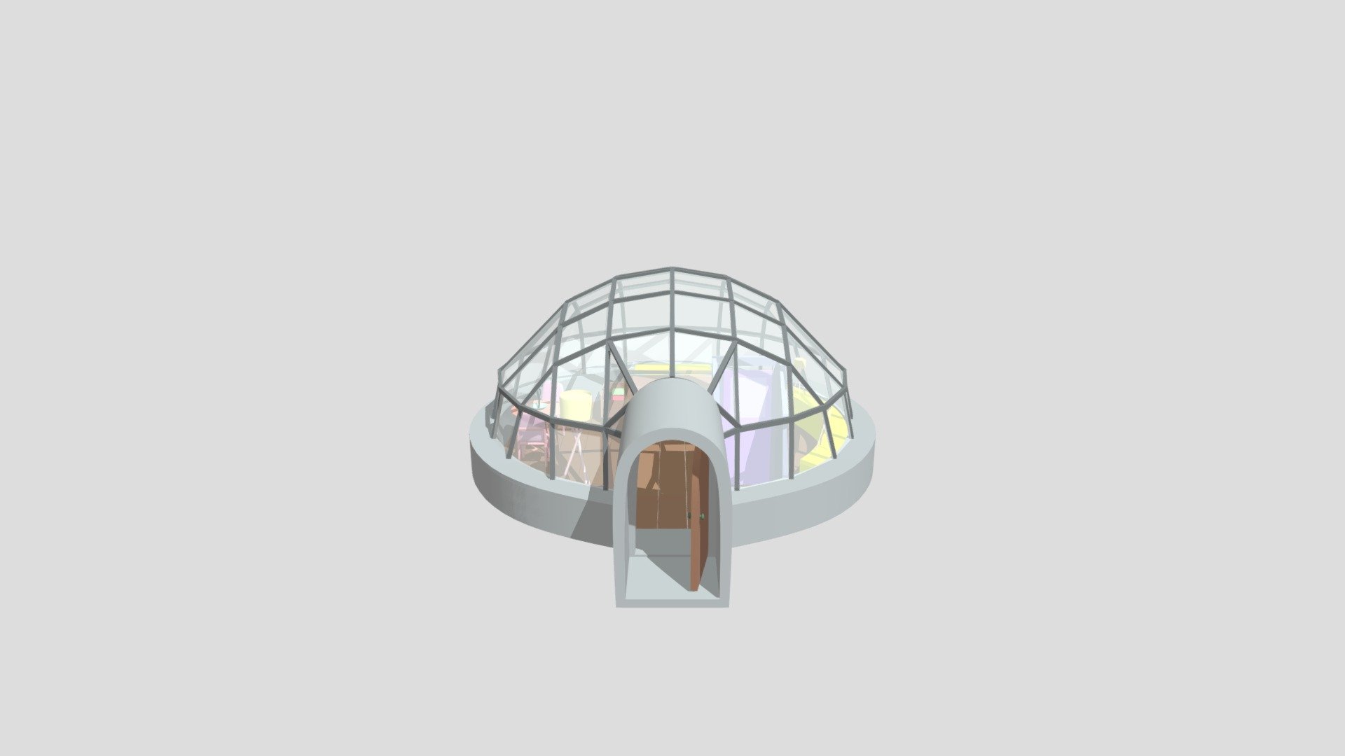 Glass Igloo - 3D model by ccerose (@Miaster_Fonzie) [52c7ab2] - Sketchfab