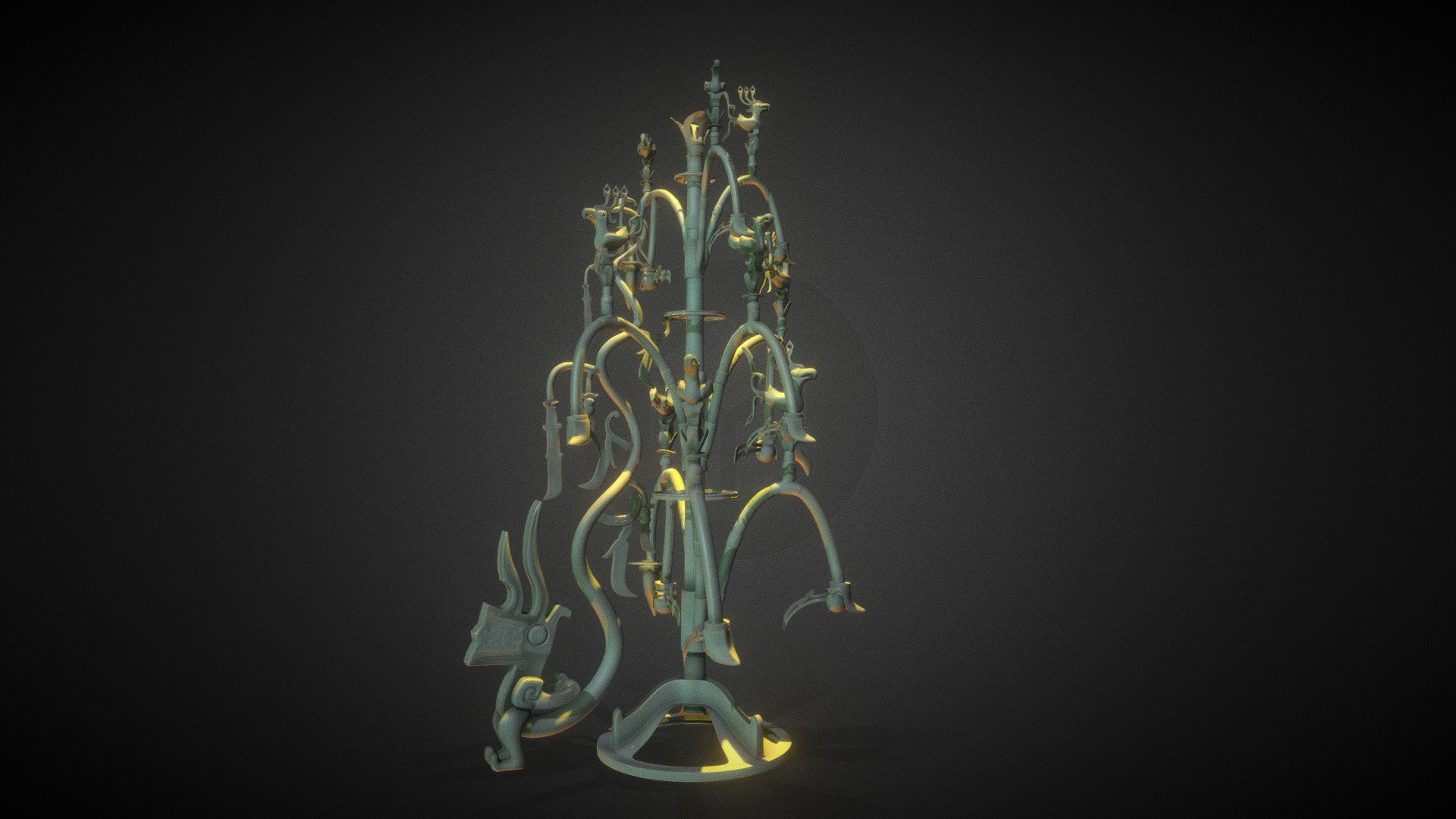 Bronze Tree - 3D model by SUSUSUBE [52c7e97] - Sketchfab
