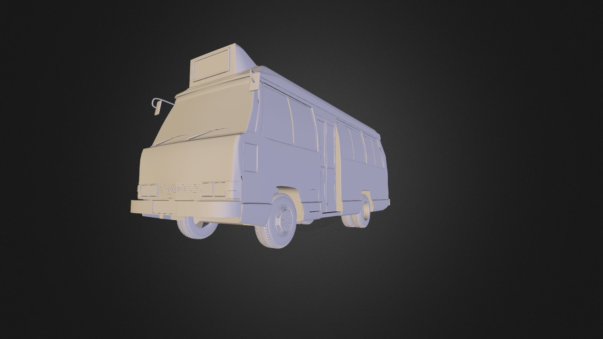 Minibus - 3D model by inui [52c9878] - Sketchfab