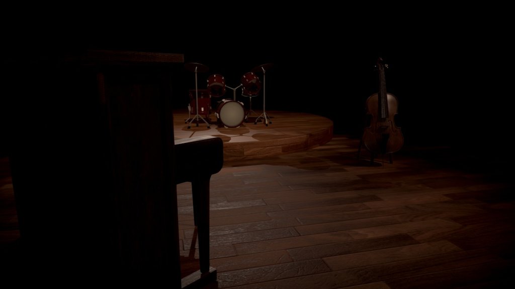 Musical scene - 3D model by Benoît Janssens (@benoitjanssens) [52ca031 ...