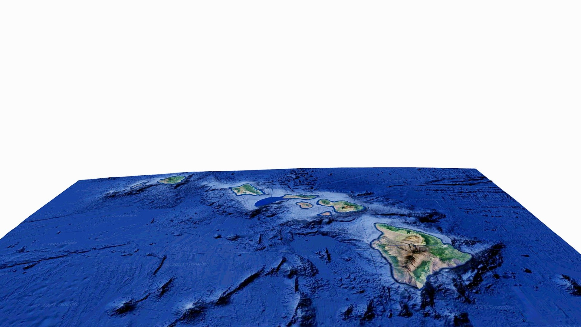 Hawaii,terrain,map,islands,archipelago,landscape - 3D model by SENSIET ...