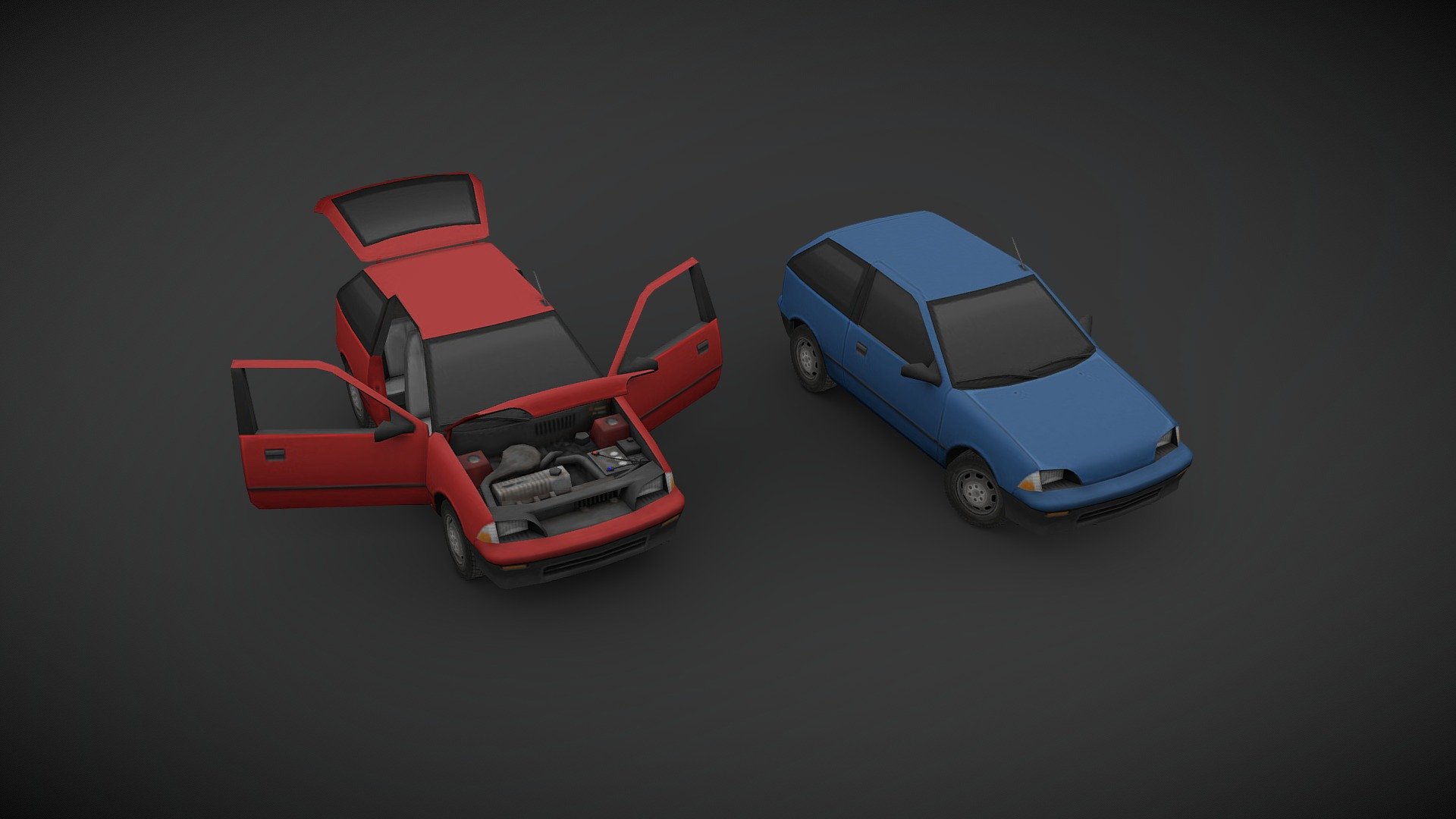 '91 Geo Metro - 3D model by KI5 (@KI5mods) [52cd101] - Sketchfab