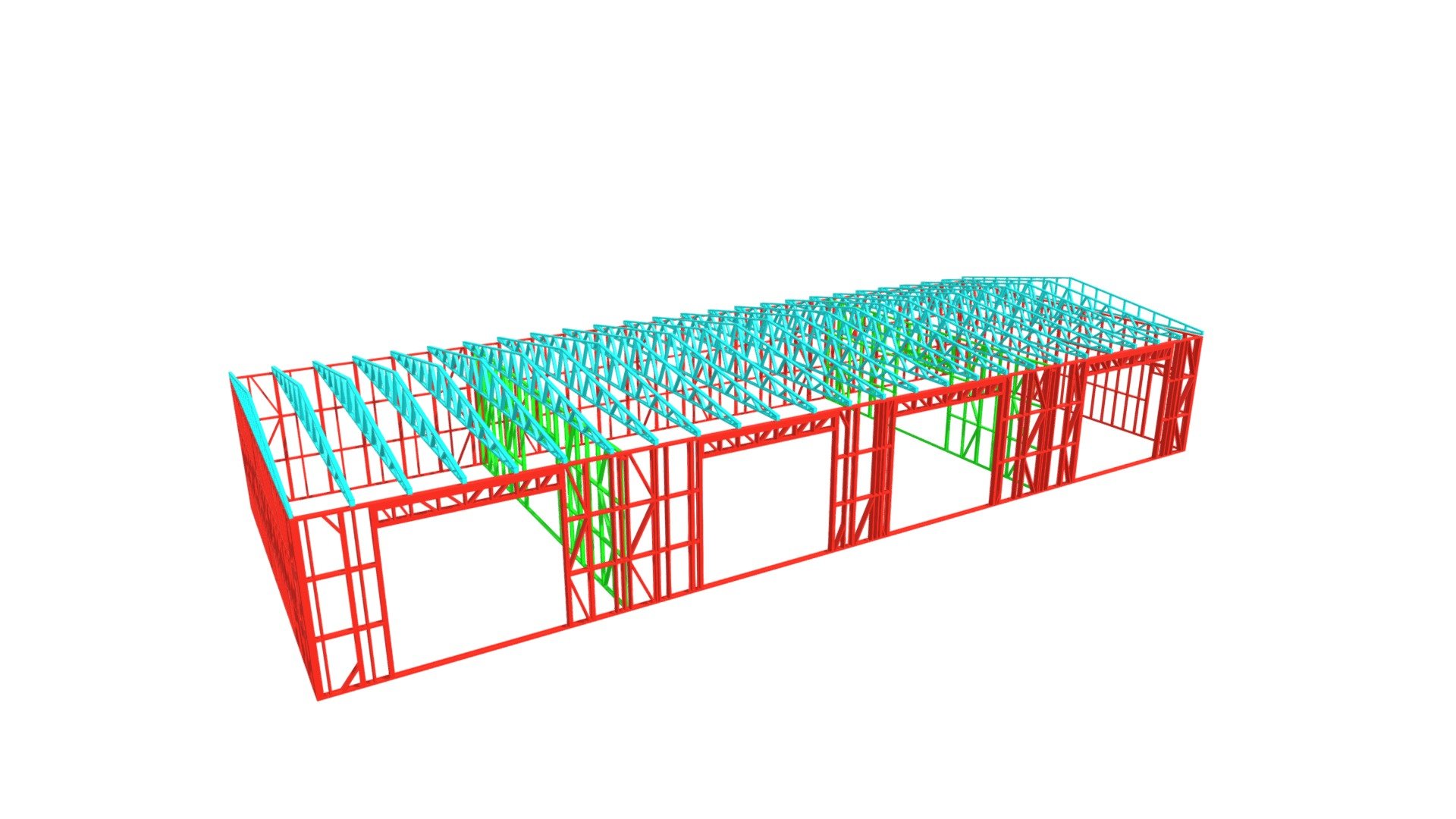 SS Shed Opt 2 R1 - Download Free 3D model by Steel Frames Direct & Go ...