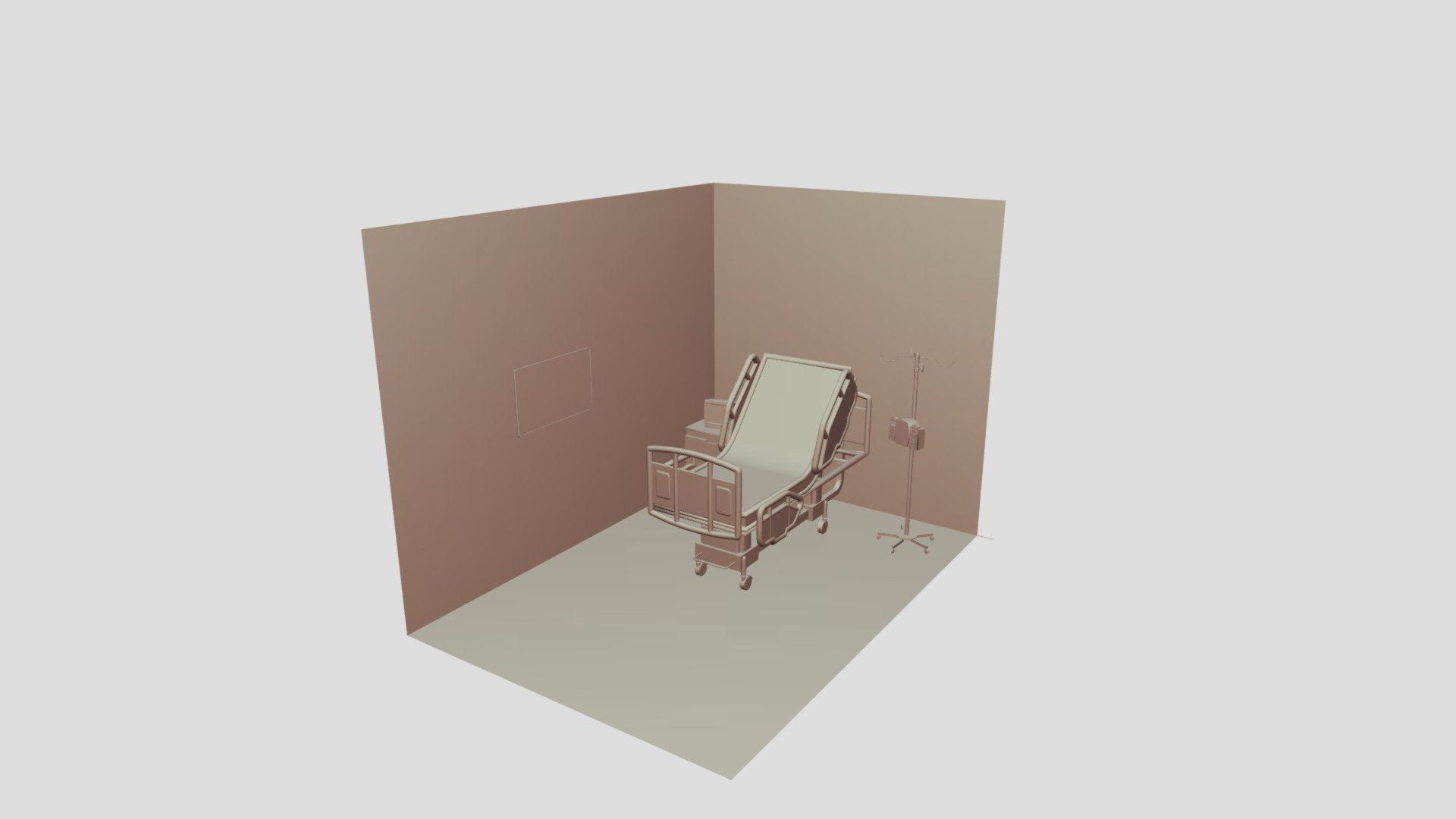 hospital room - 3D model by hayleekinney [52cee36] - Sketchfab