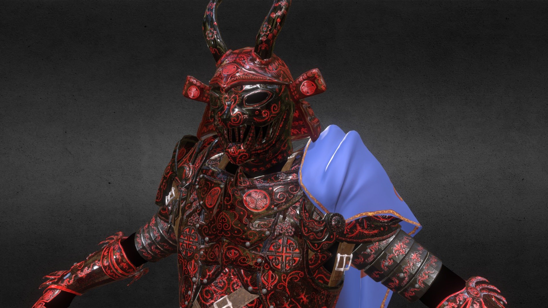 Red Samurai - Buy Royalty Free 3D model by paburoviii [52d1a5e ...