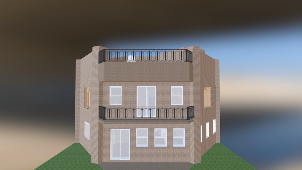 Hex Tower House - 3D model by rojer [52d2be3] - Sketchfab