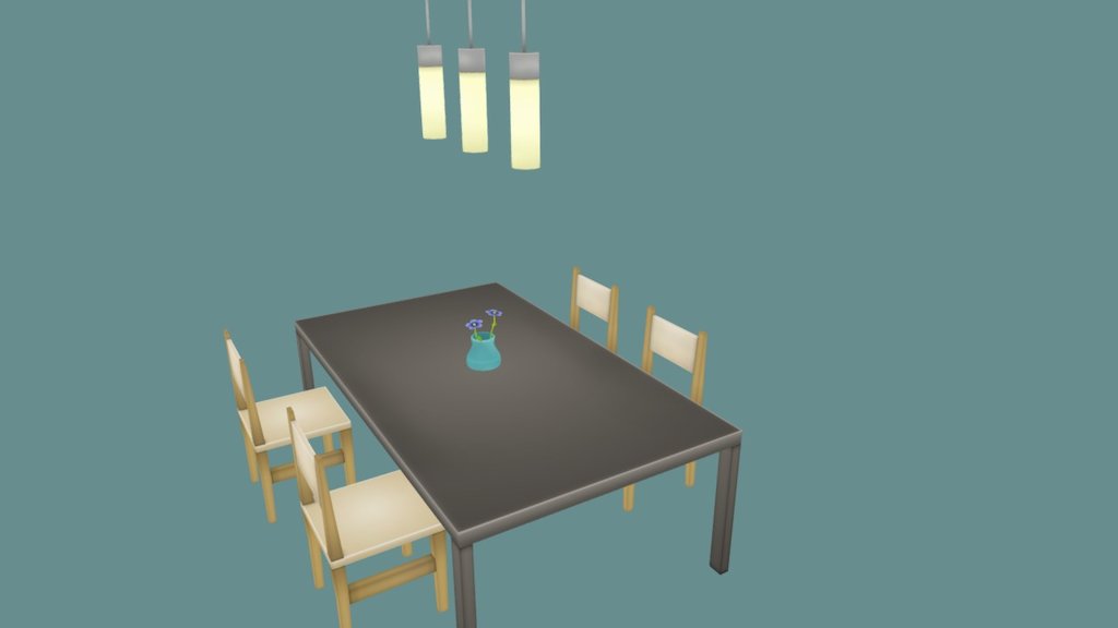 Dining Area - 3D model by SamJay15 [52d3c57] - Sketchfab