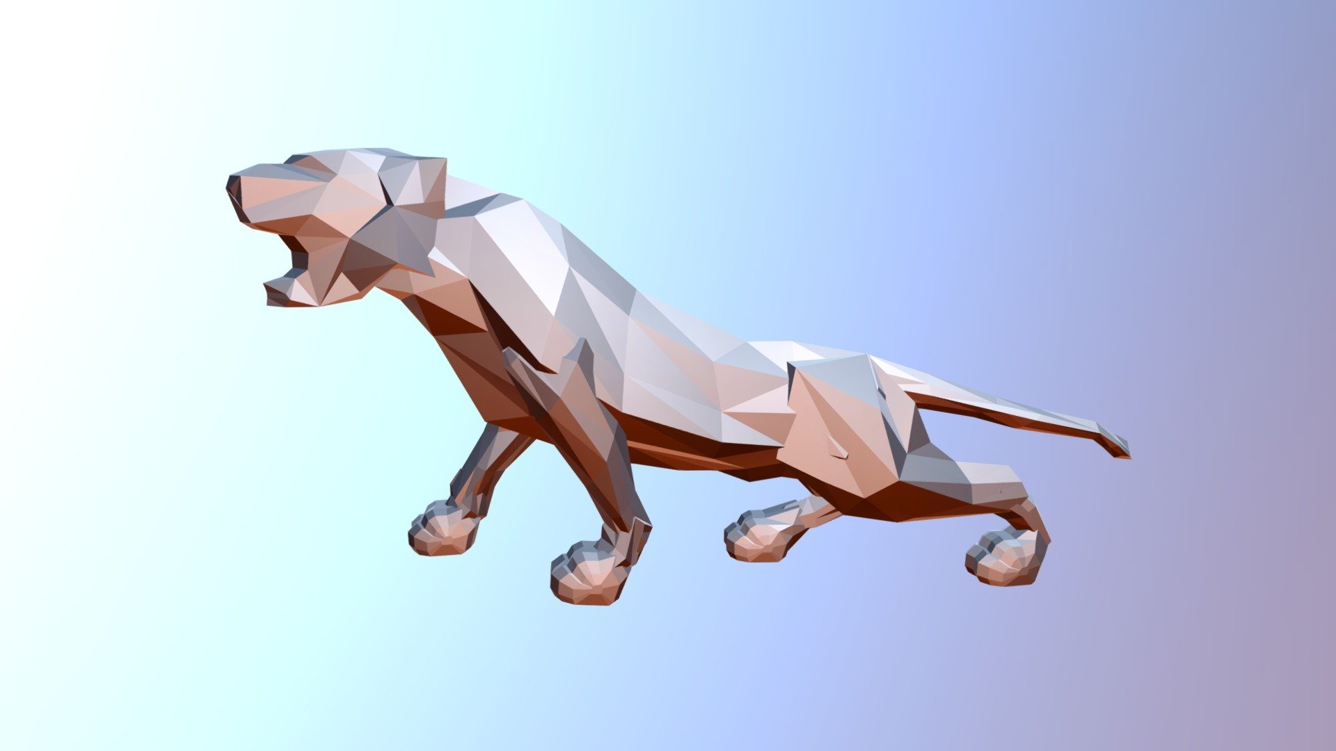 Low Poly Puma - 3D model by NeoPops [52d5785] - Sketchfab