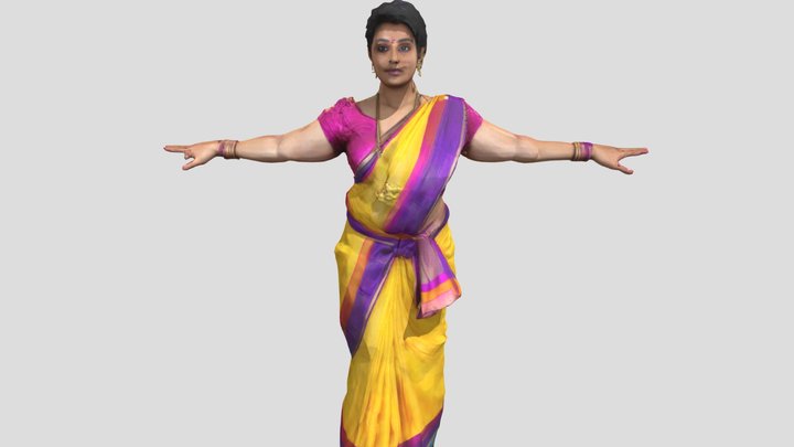 Saree 3D models - Sketchfab