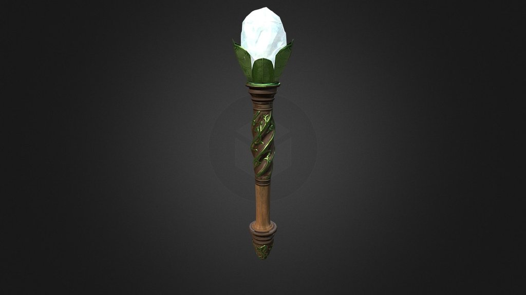 Apprentice Mage Scepter - 3D model by Joseph Montalvo (@JosephMontalvo ...