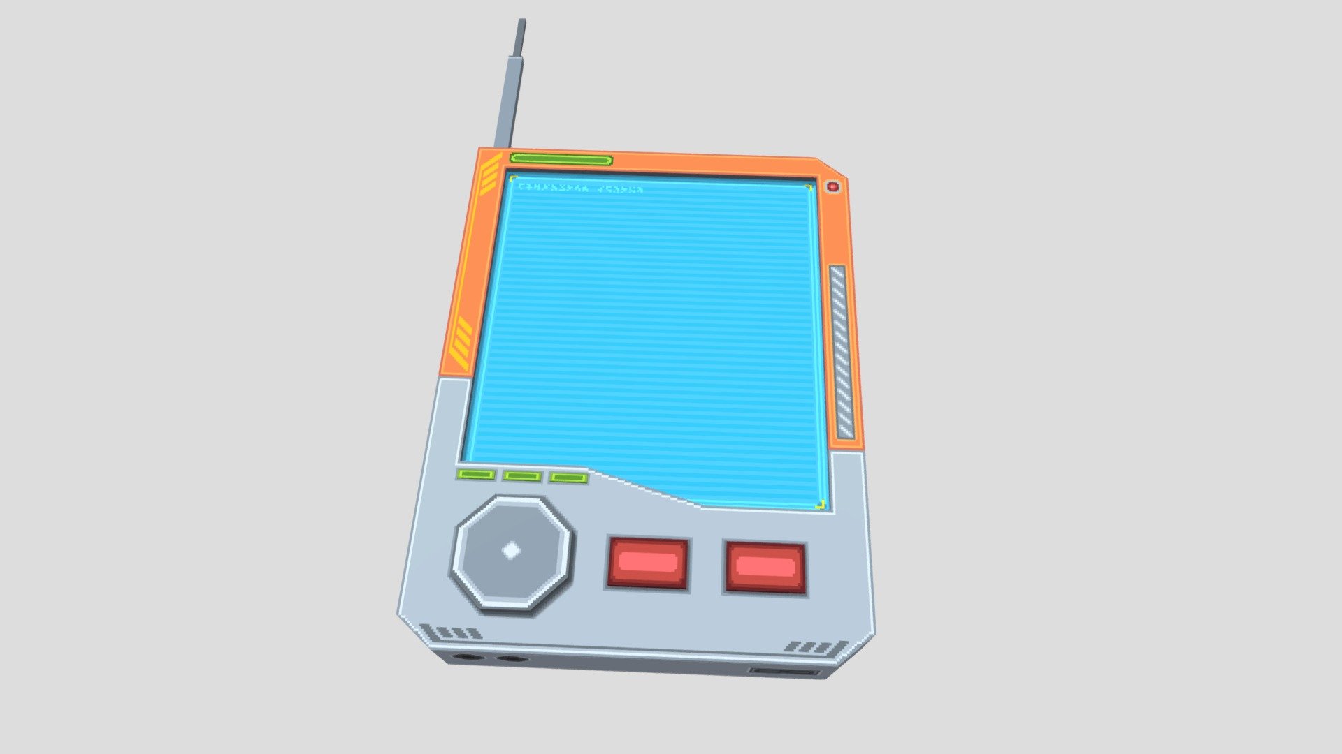 Retro-futuristic Tablet - 3D model by Evadson [52d7367] - Sketchfab