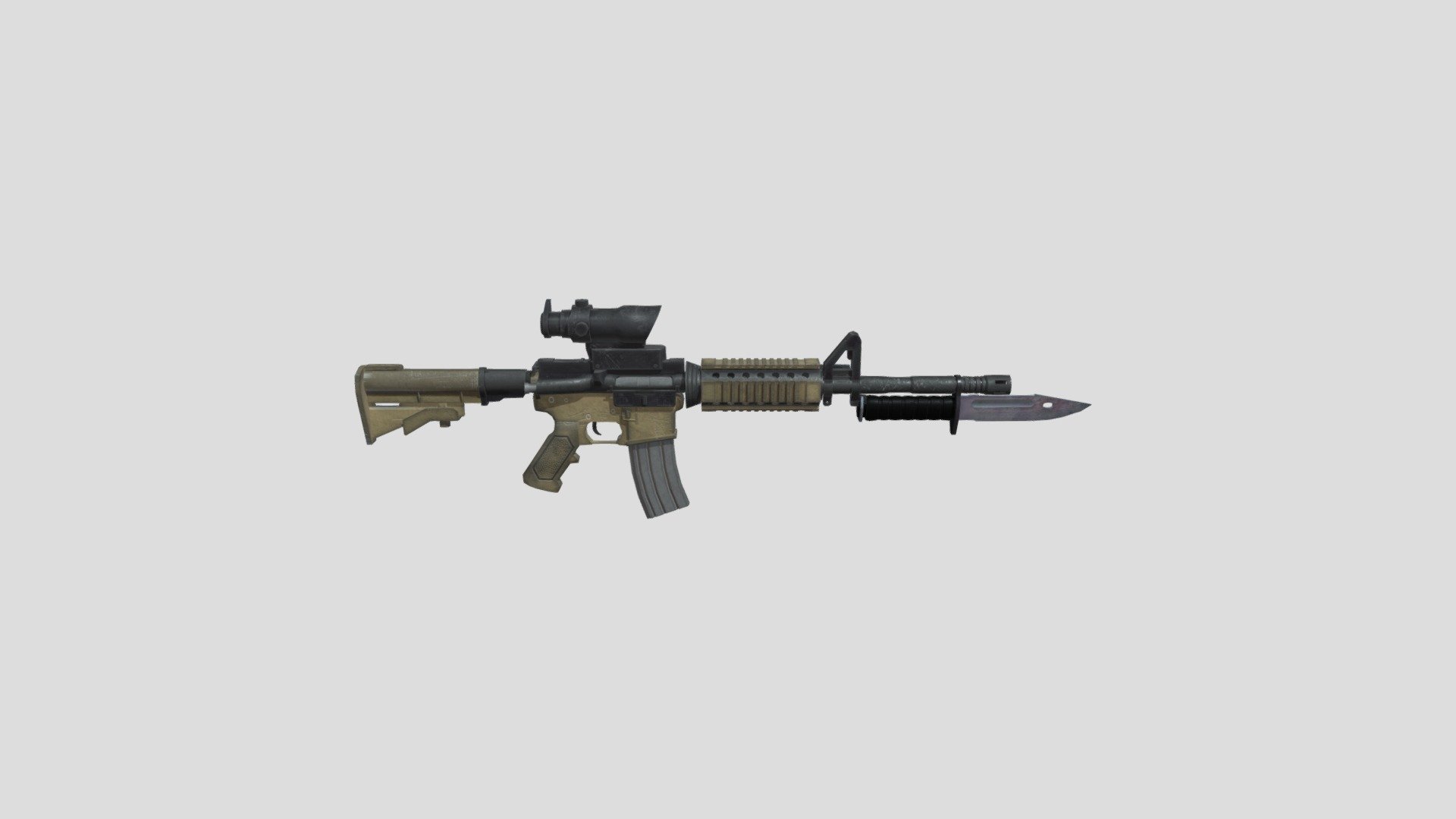 M4 Rifle - 3D model by oltra [52d9356] - Sketchfab