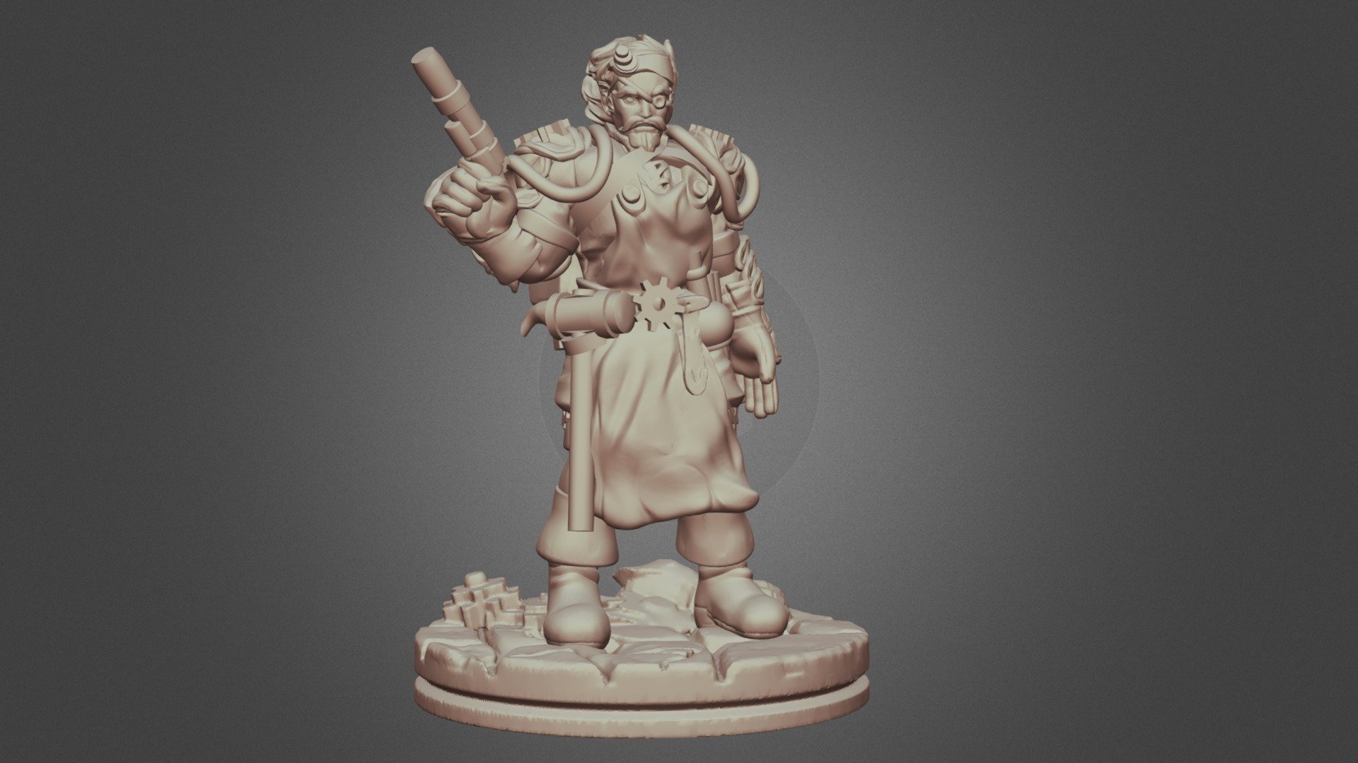 Ivan Human Artificer - D&D Miniature - Download Free 3D model by uno ...