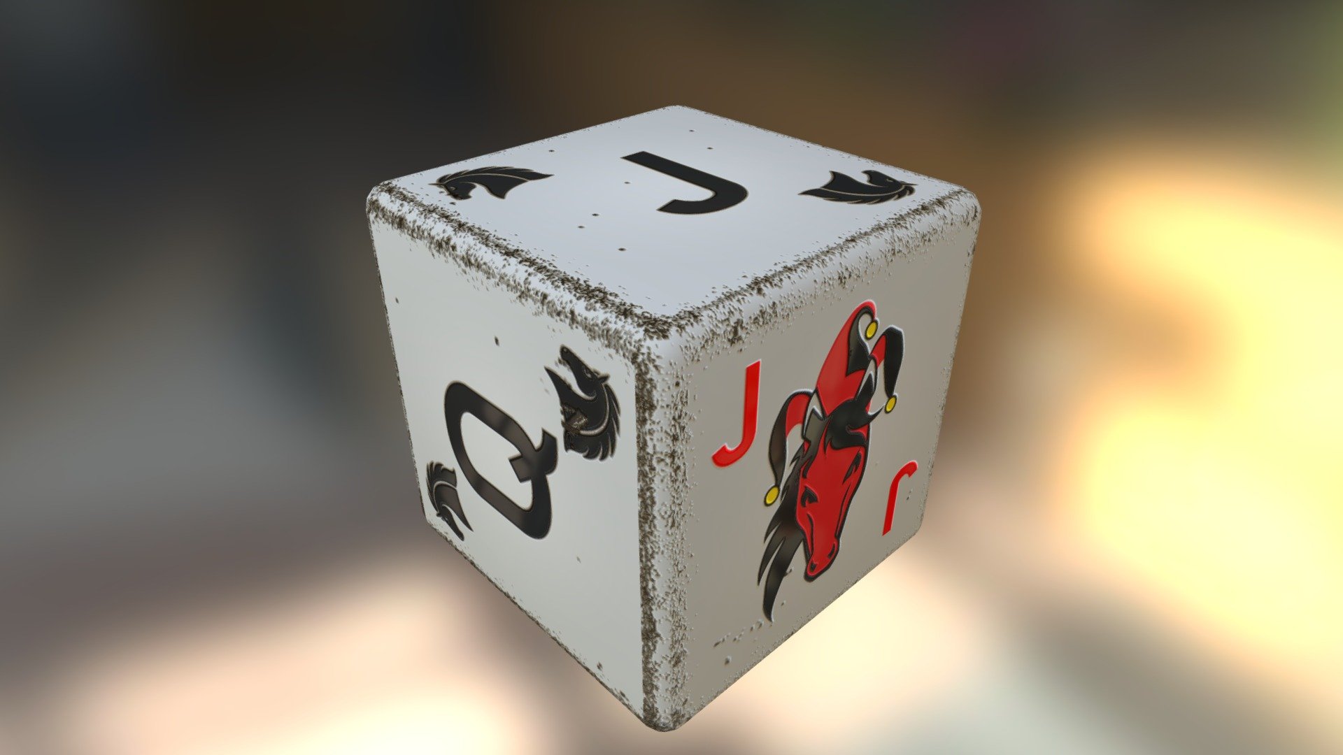 Beat up old die - 3D model by MickeyRossi [52d9f09] - Sketchfab
