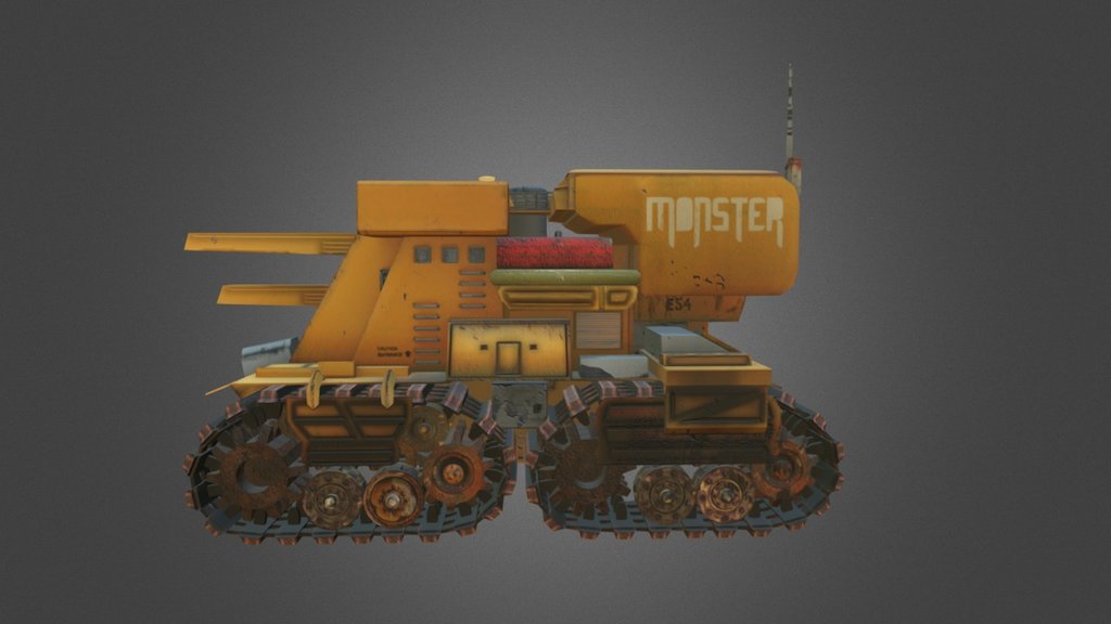 Monster Tank - 3D model by alesya3d [52dad21] - Sketchfab