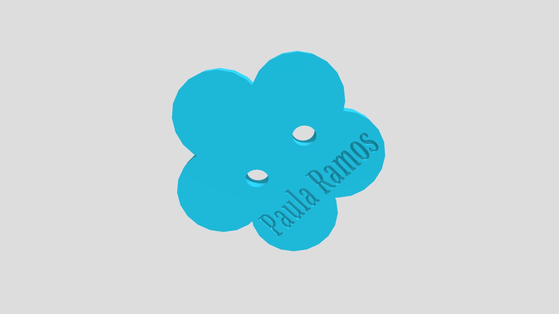 Flower Button - 3D model by Paula Ramos (@010088732) [52db1e0] - Sketchfab