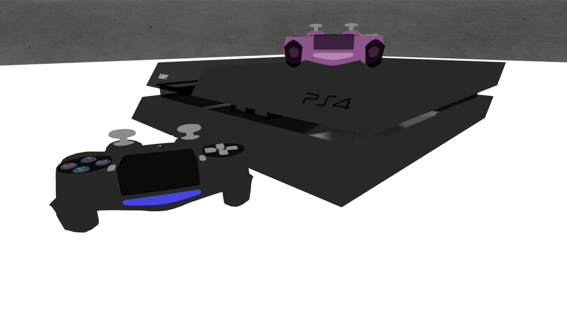 PS4 - 3D model by Dario Woloszin (@woloszin) [52dde33] - Sketchfab